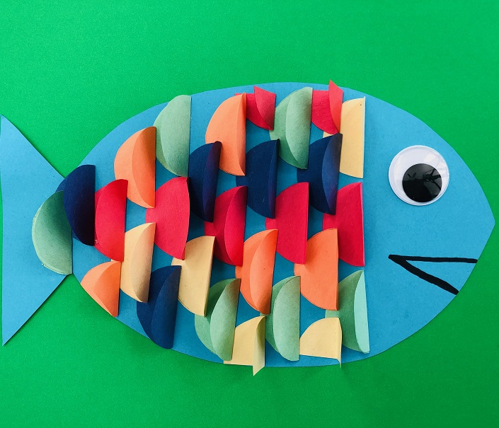 Easy 3D Fish Craft For Kids Awesomelycrafty
