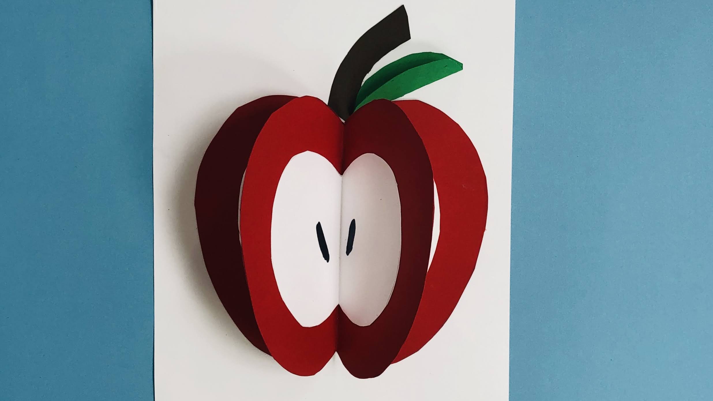 3D Apple Craft - Awesomelycrafty