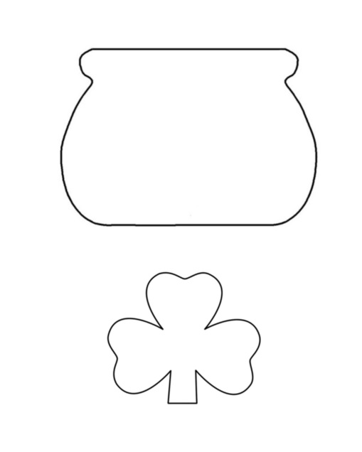 Paper Plate Shamrock Wreath - Awesomelycrafty