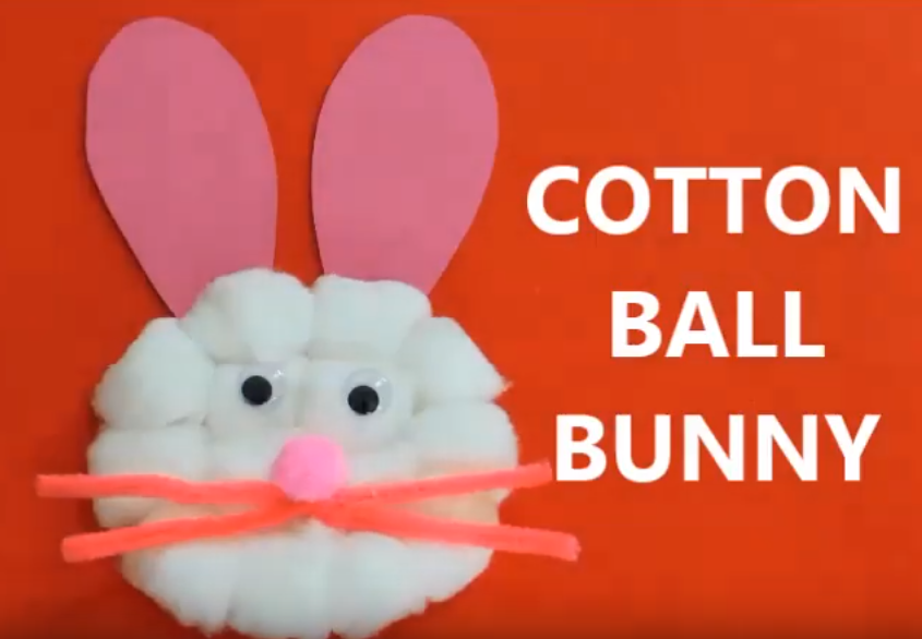 Cute Cotton Ball Bunny - Awesomelycrafty
