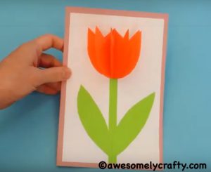 3D Tulip Card for Mother's Day - Awesomelycrafty