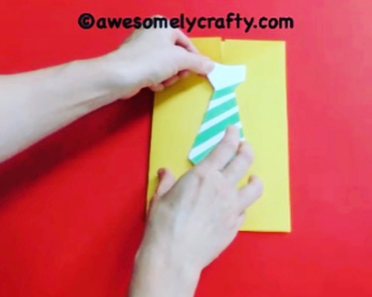 Father's Day Tie Card - Awesomelycrafty