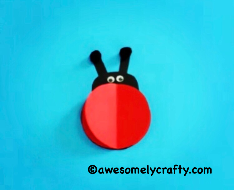 3D Ladybug Craft - Awesomelycrafty