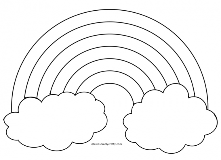 Fruit Loop Rainbow Printable Template Printable Templates