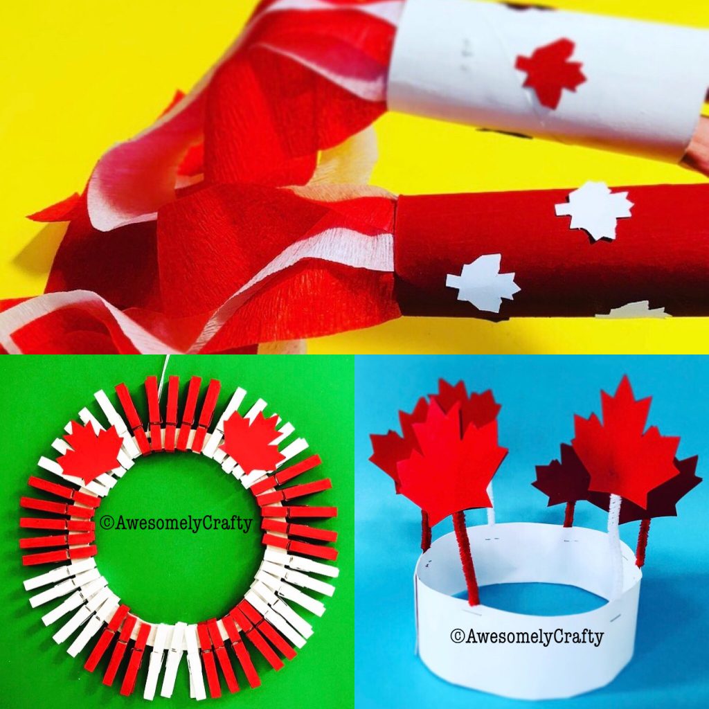 3 Canada Day Crafts for Kids - Awesomelycrafty