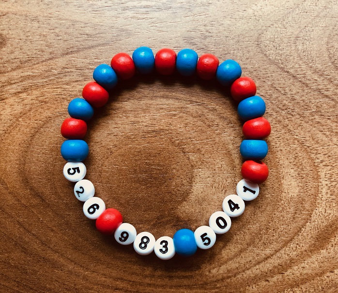 Easy Phone Number Bracelet - Awesomelycrafty