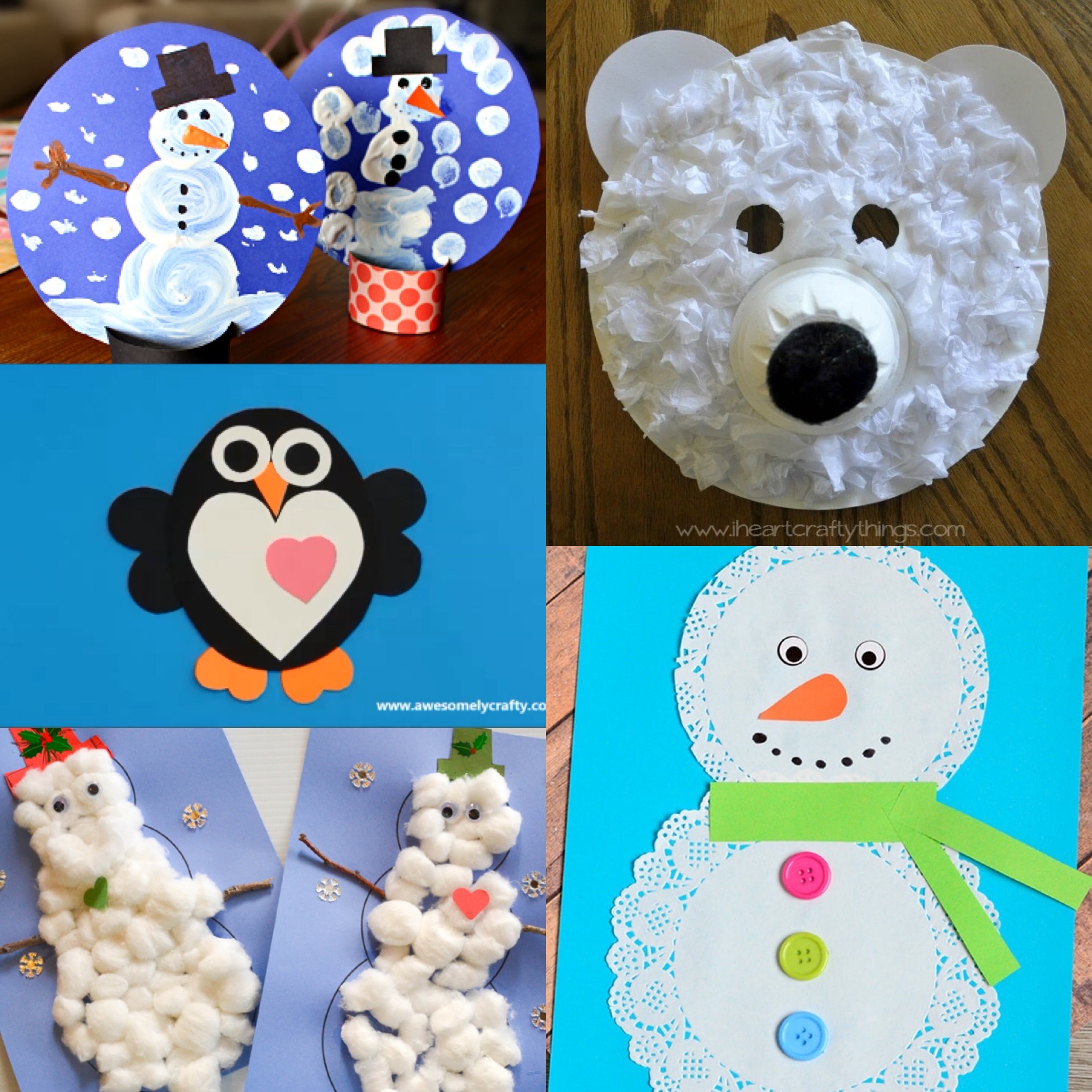 10 Easy Winter Crafts for Kids - Awesomelycrafty