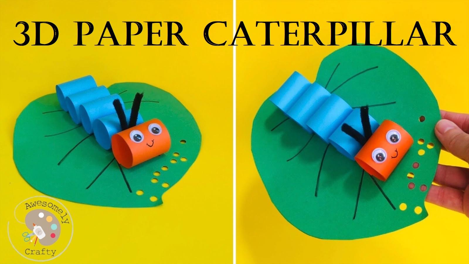 3D Caterpillar Craft - Awesomelycrafty