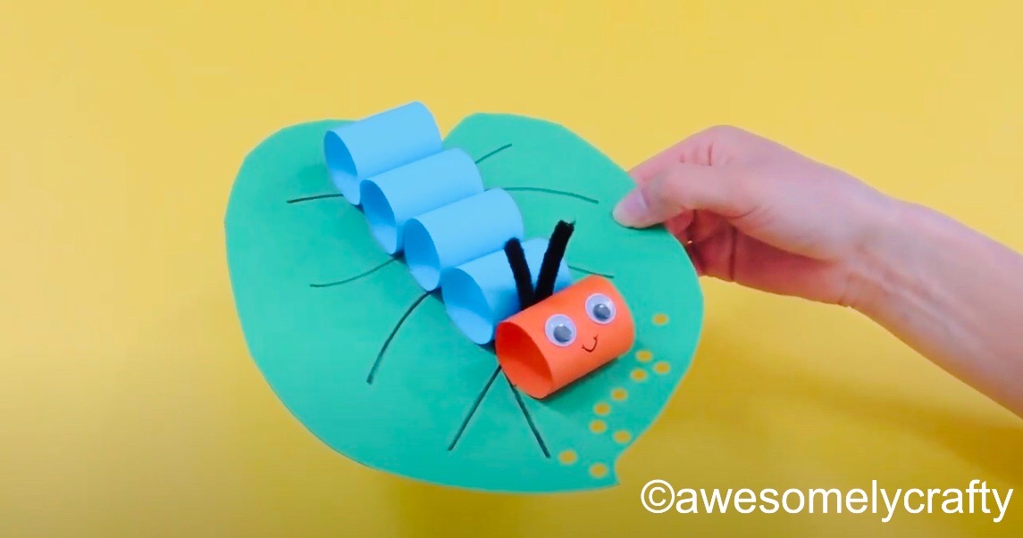 3D Caterpillar Craft - Awesomelycrafty