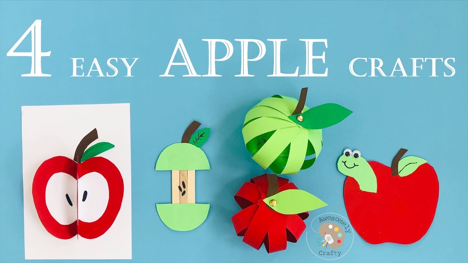 4 Easy Apple Crafts - Awesomelycrafty