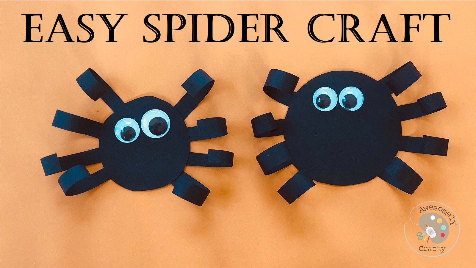 Easy Spider Craft - Awesomelycrafty