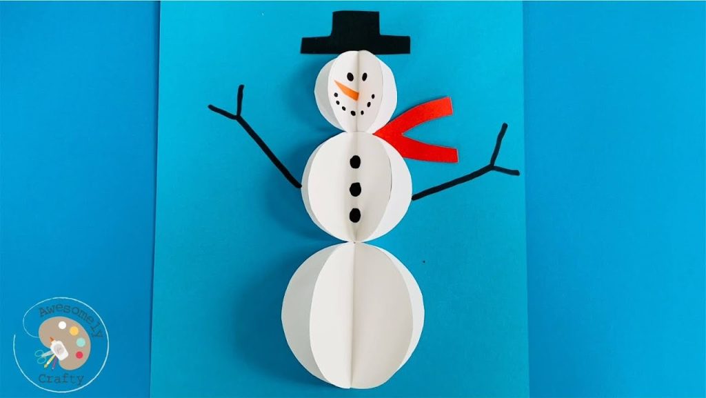 3D Snowman Craft - Awesomelycrafty